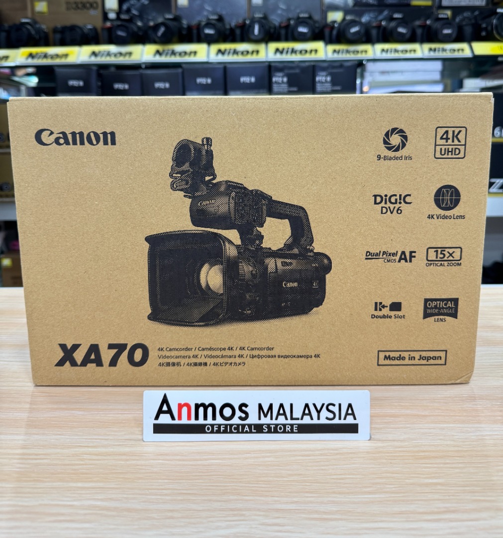 100% BRAND NEW CANON XA70 PROFESSIONAL UHD 4K CAMCORDER ONLY ( CANON ...