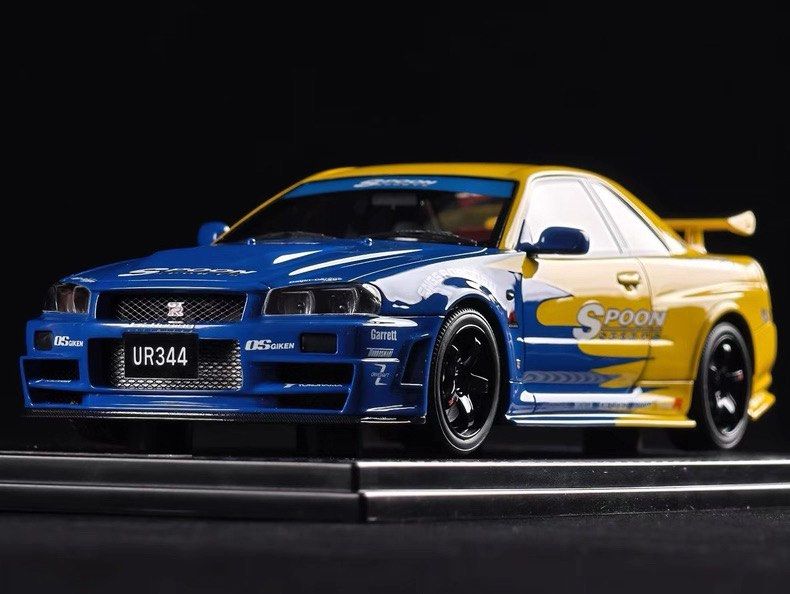1/18 One Model Nissan GTR R34 Z Tune Spoon (come with display case ...