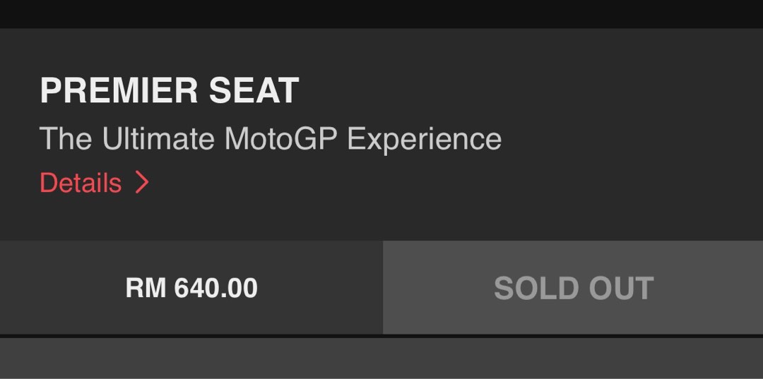 2025 Motogp Sepang Malaysia Premier Seat Ticket, Tickets & Vouchers ...