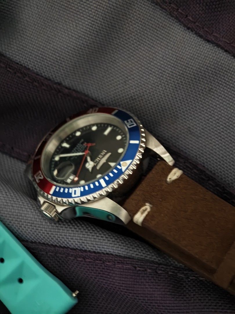 !🥹 11sep 🥹! Invicta Pepsi Pro Diver Automatic Watch|Black Dial leather ...