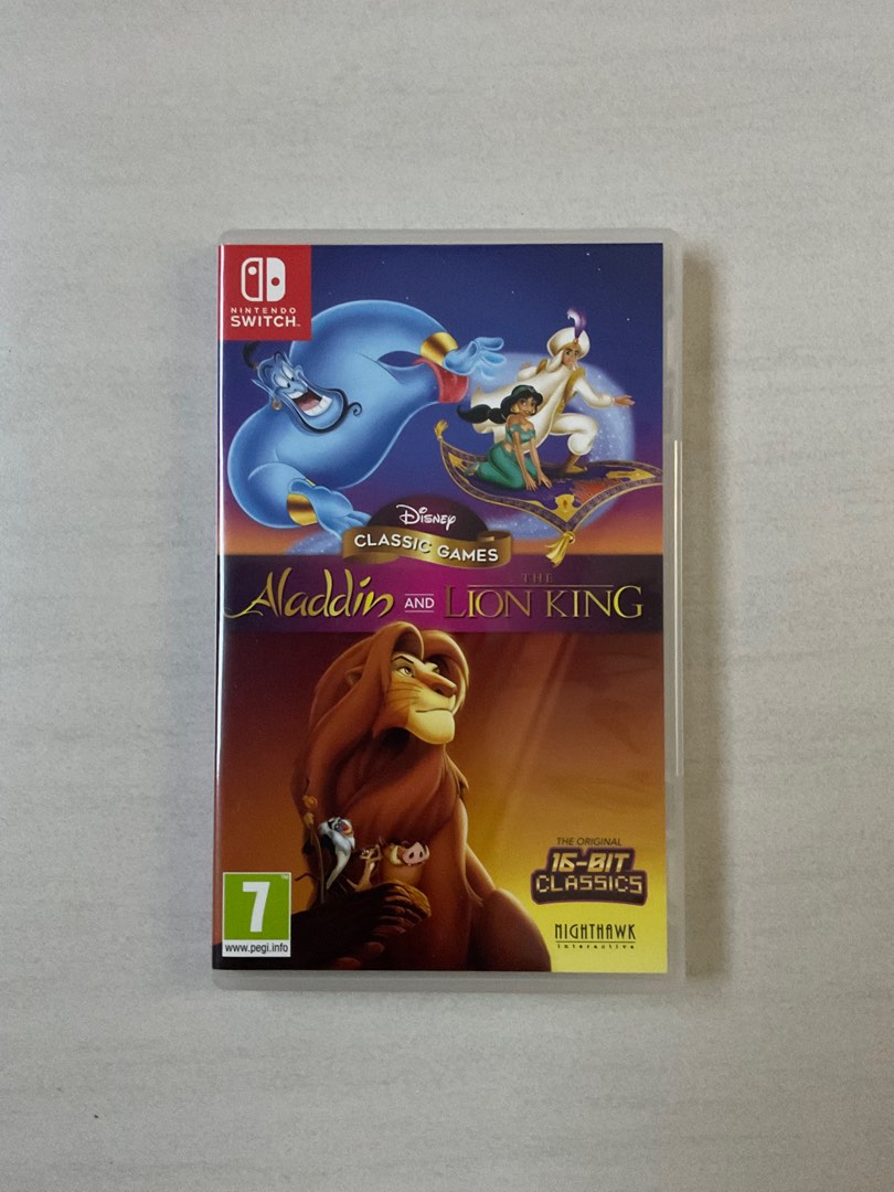 Aladdin & The Lion King Nintendo Switch, Video Gaming, Video Games ...