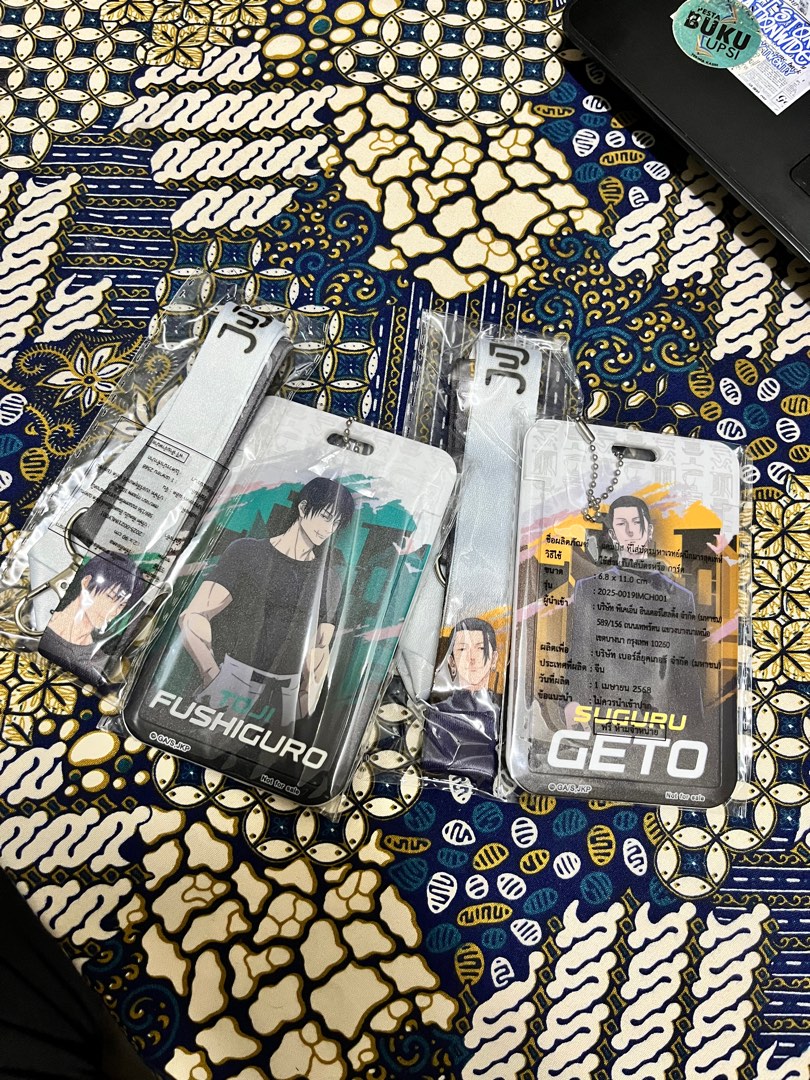 Anime JJK Jujutsu Kaisen Geto Fushiguro Megumi Lanyard and Card Holder ...