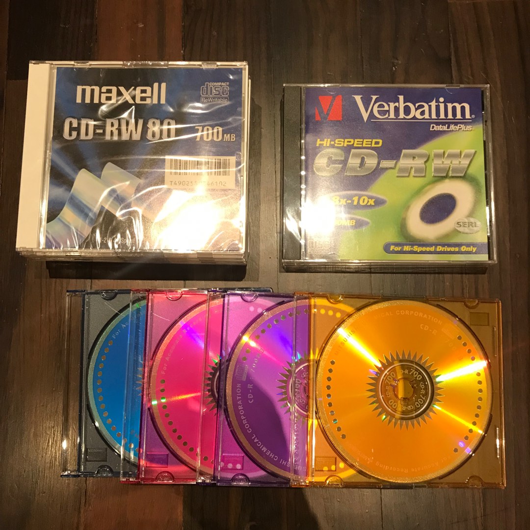 Assorted CD-RW and CD-R disks, Hobbies & Toys, Music & Media, CDs ...