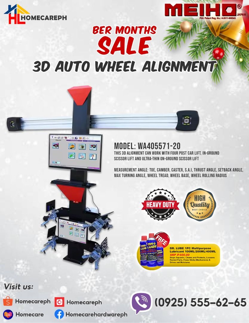 BER MONTHS SALE (Meiho 3D Auto Wheel Alignment), Everything Else ...