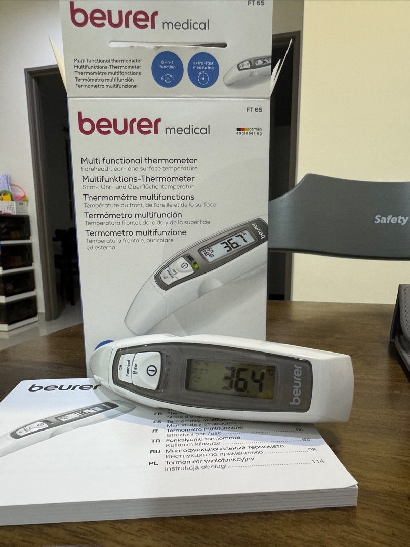 Beurer Multi Functional Thermometer FT65, Health & Nutrition ...