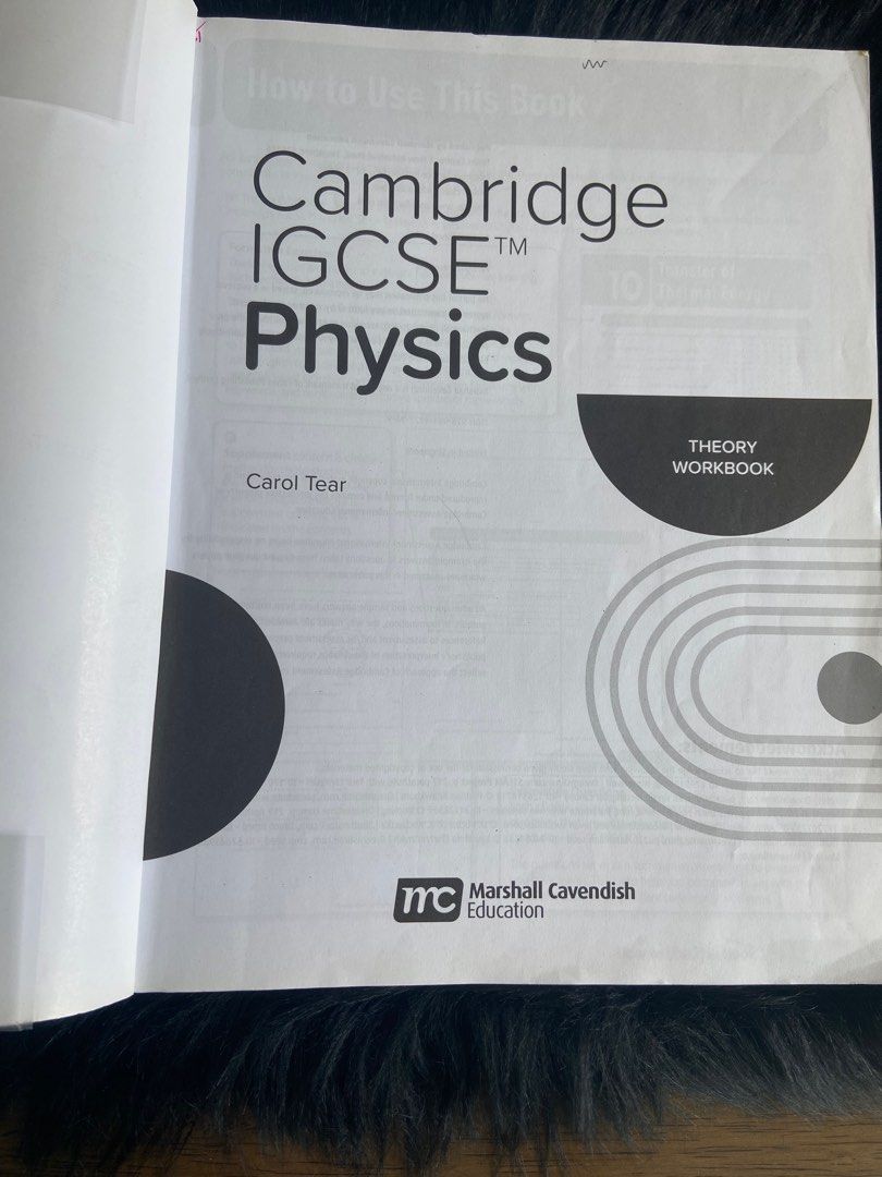 CAMBRIDGE IGCSE PHYSICS Theory Workbook MCE ( MARSHALL CAVENDISH ...