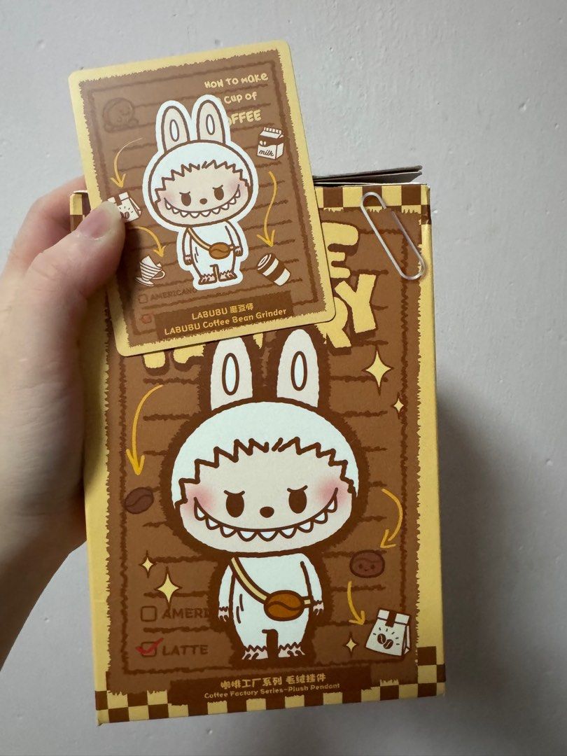 Coffee Factory Plush - Labubu, Hobbies & Toys, Toys & Games on Carousell