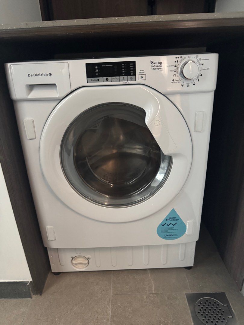 De-Dietrich Fully Integrated Washer/Dryer DLZ8549U, TV & Home ...