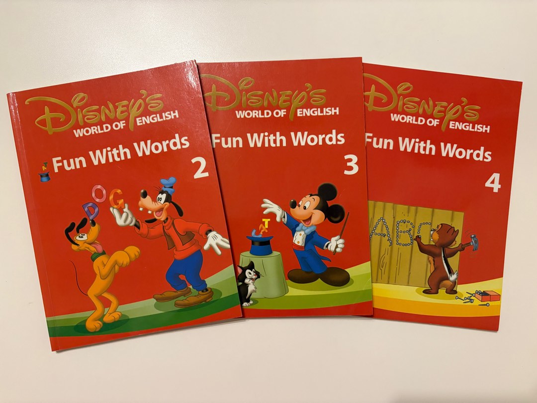 Disney's World of English Fun With Words Books, 興趣及遊戲, 書本 & 文具, 兒童書籍 ...