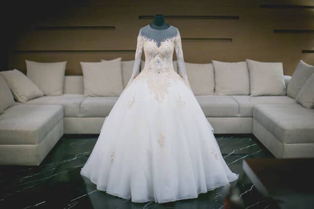 Edward Teng Wedding Gown, Women's Fashion, Dresses & Sets, Evening ...