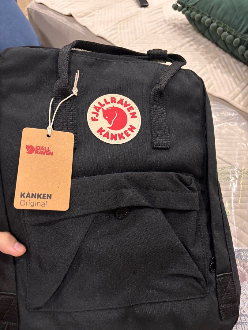 Fjallraven Kanken Backpack - Black, Women's Fashion, Bags & Wallets ...