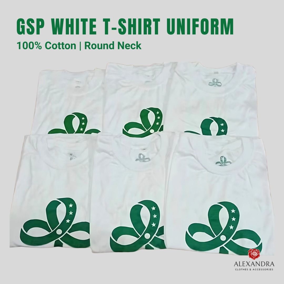 GIRL SCOUT OF THE PHIL. (GSP) WHITE T-SHIRT UNIFORM FOR STAR & JUNIOR ...