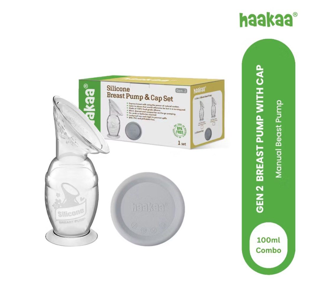 haaka silicone breast pump gen 2, Babies & Kids, Nursing & Feeding ...