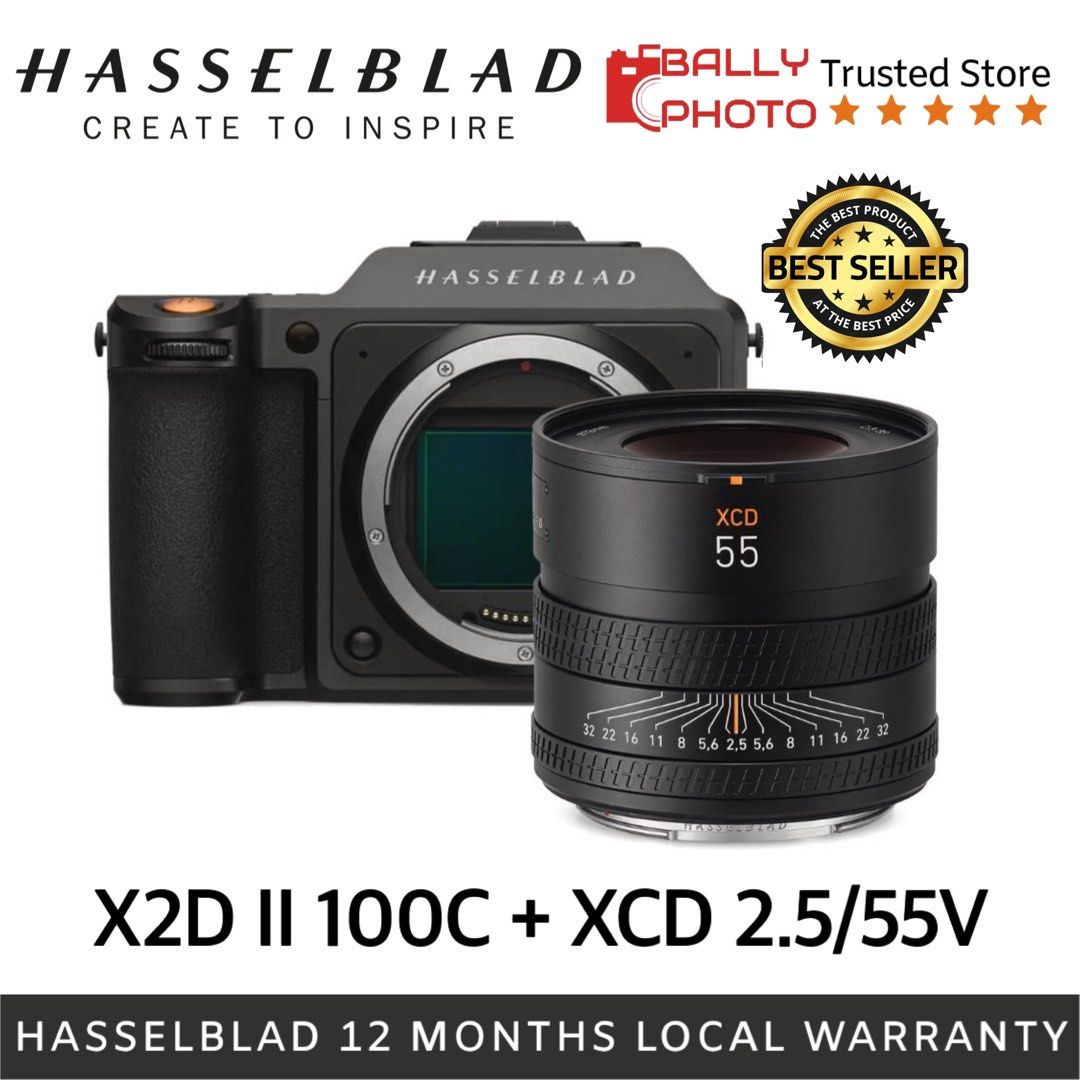 Hasselblad X2D II 100C with XCD 55mm f2.5 V lens / X2DII x2dii ...