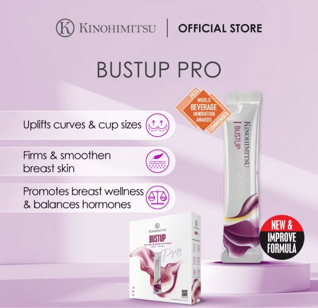 Kinohimitsu BustUp Pro Inner Beauty Supplement 25ml - Supports Breast ...