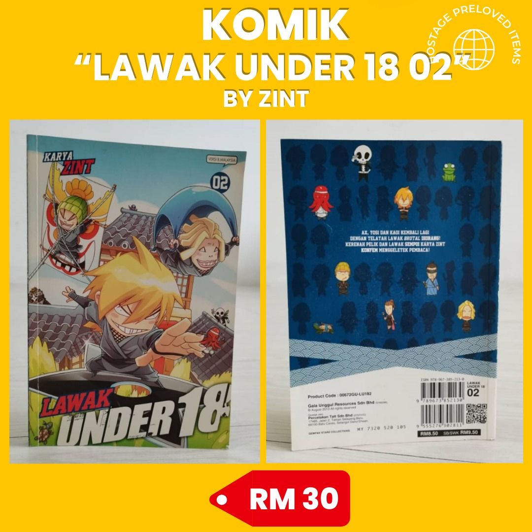 KOMIK LAWAK UNDER 18 O2 KARYA ZINT GEMPAK STARZ 2013, Hobbies & Toys ...