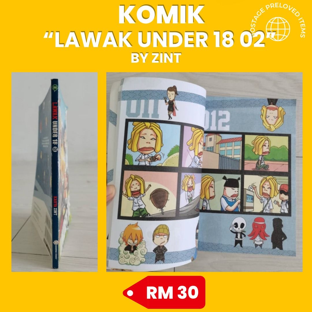 KOMIK LAWAK UNDER 18 O2 KARYA ZINT GEMPAK STARZ 2013, Hobbies & Toys ...