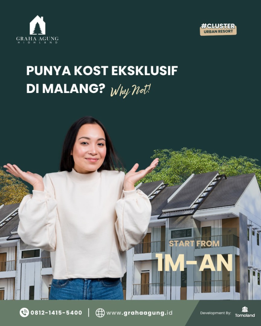 Kos Eksklusif 12 Kamar Dijual Strategis di Malang Kota Dekat UB Harga 1M 0812-1415-5400 ...