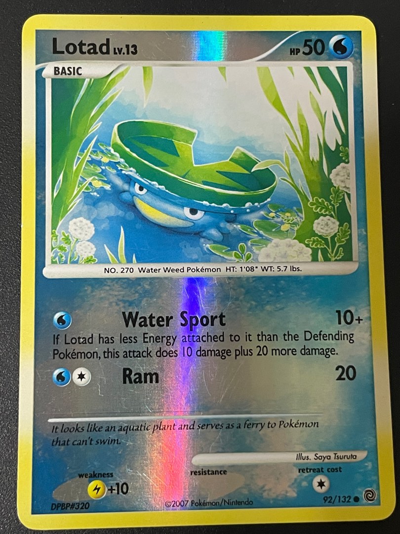 2008 Lotad reverse holo Pokemon Card , Hobbies & Toys, Toys & Games on ...