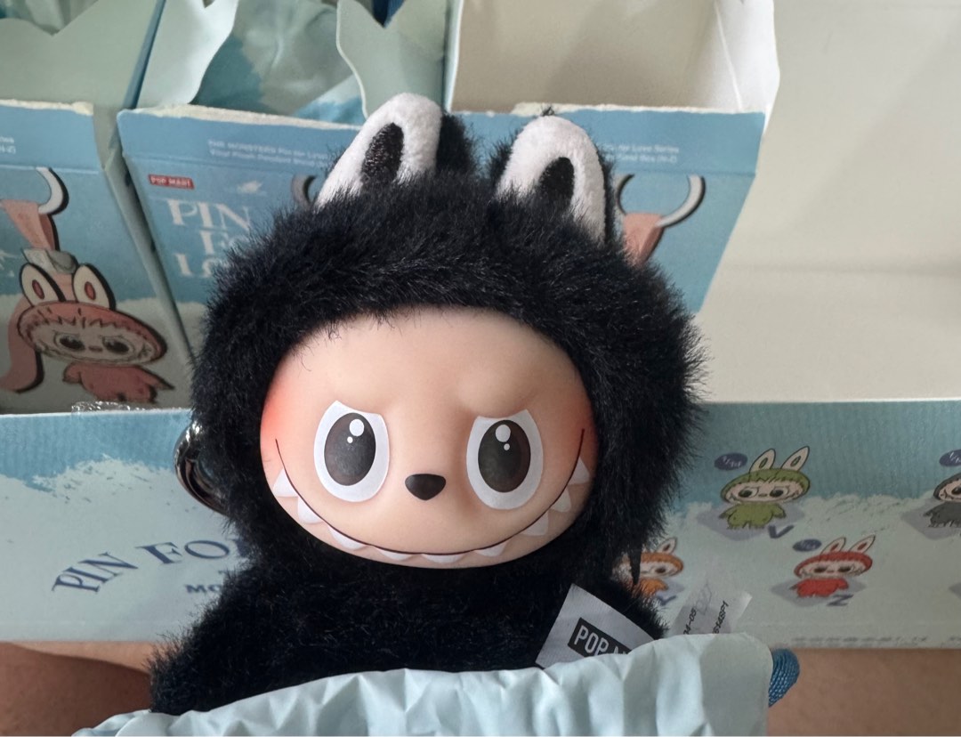 Mini Labubu v4 R character, Hobbies & Toys, Toys & Games on Carousell