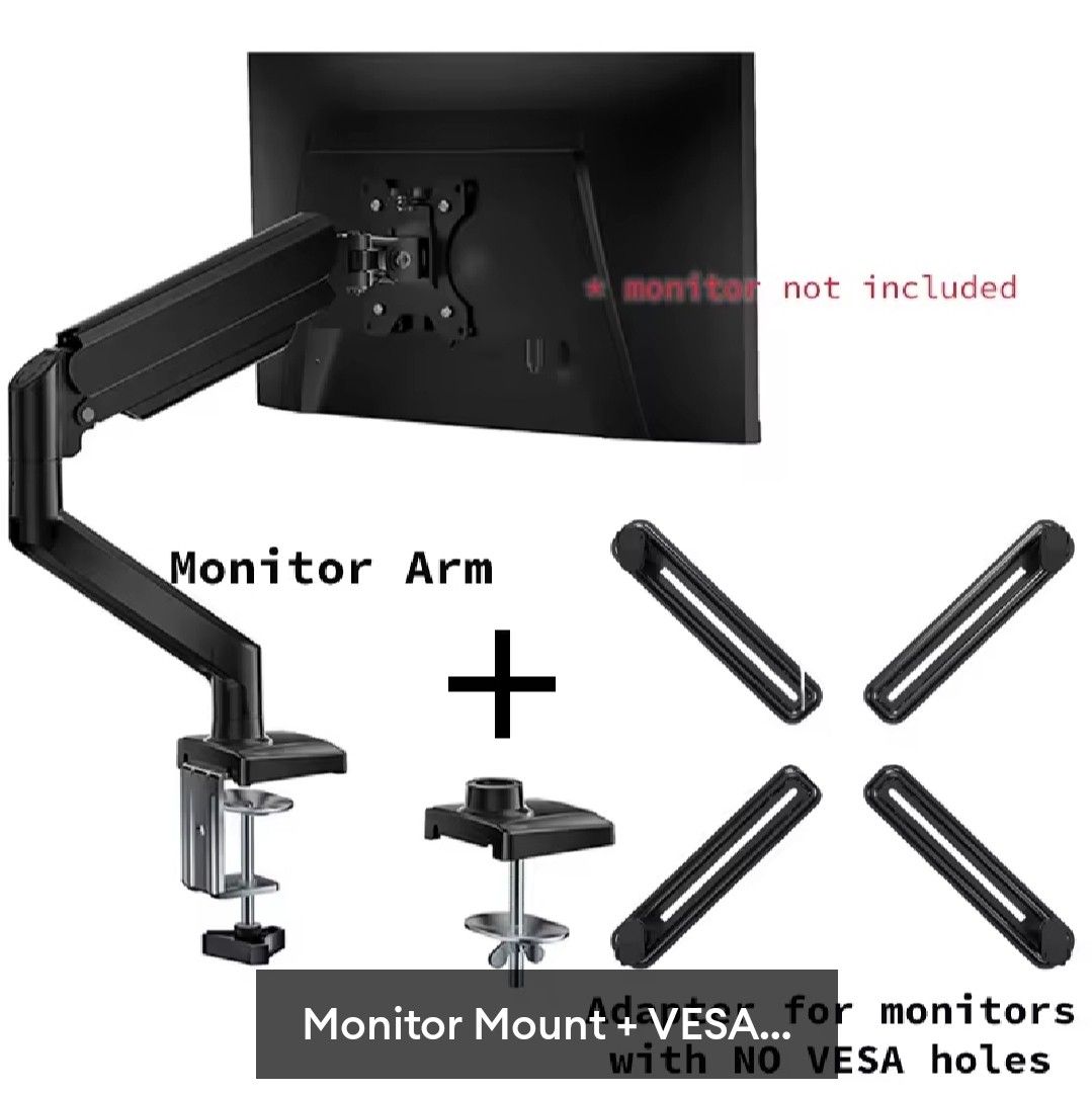 Monitor Arm with VESA Adapter, Computers & Tech, Parts & Accessories ...