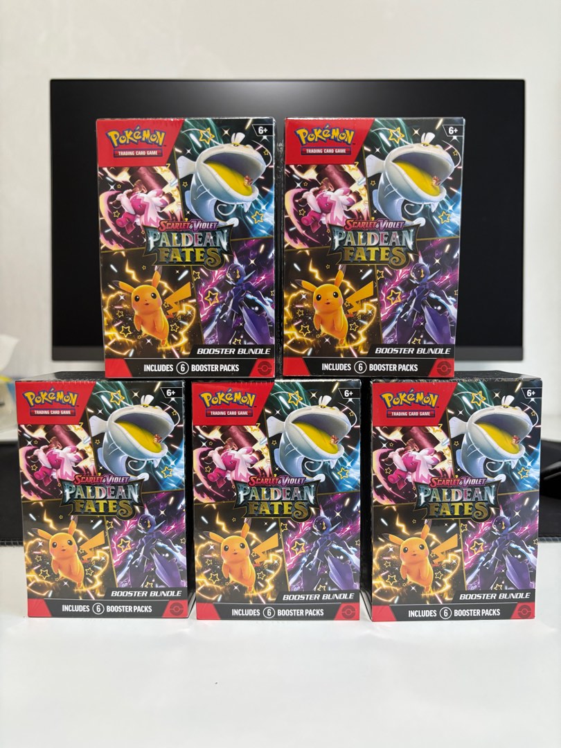 Pokemon Paldean Fates Booster Bundle Sealed Shrinked, Hobbies & Toys ...