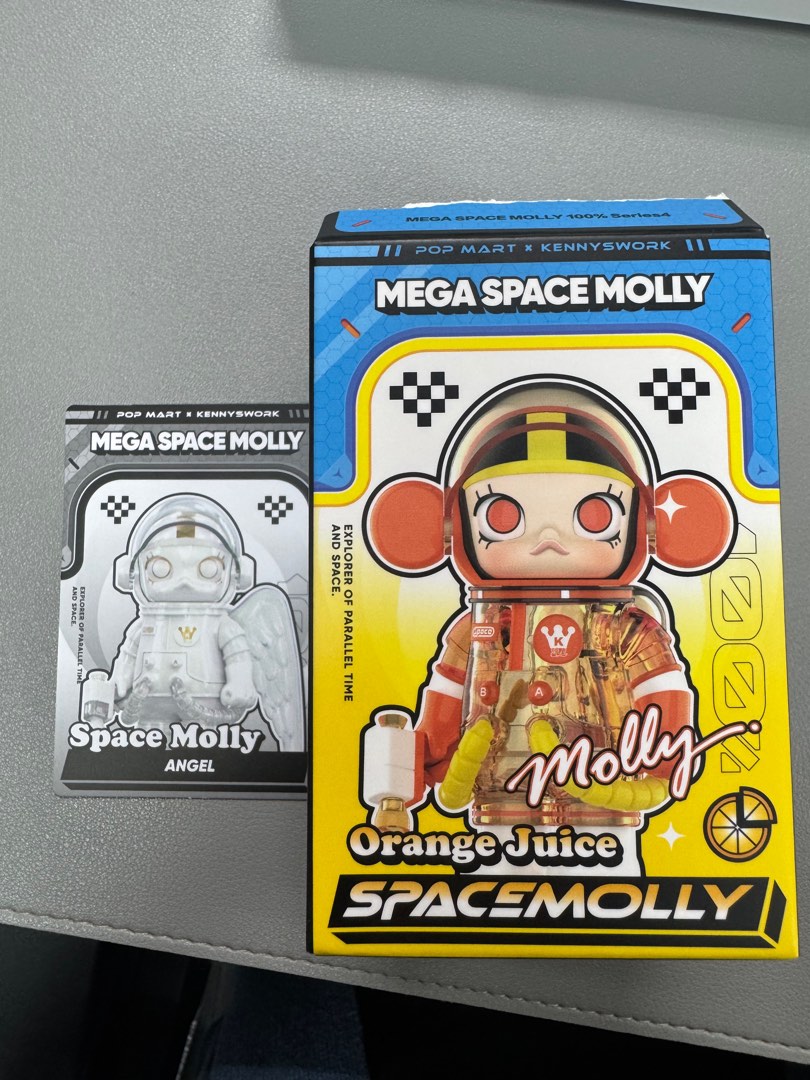Pop Mart Mega Space Molly Angel (Secret), Hobbies & Toys, Toys & Games ...