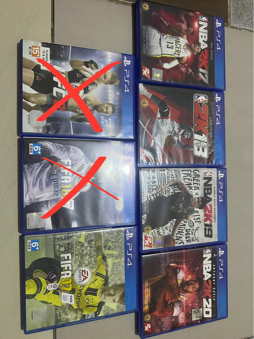 PS4 Games NBA FIFA (As pack), Video Gaming, Video Games, PlayStation on Carousell