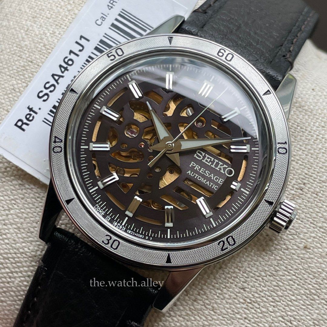 Seiko Presage - SSA461 / SSA461J1 Black Skeleton Dial - Style 60’s ...