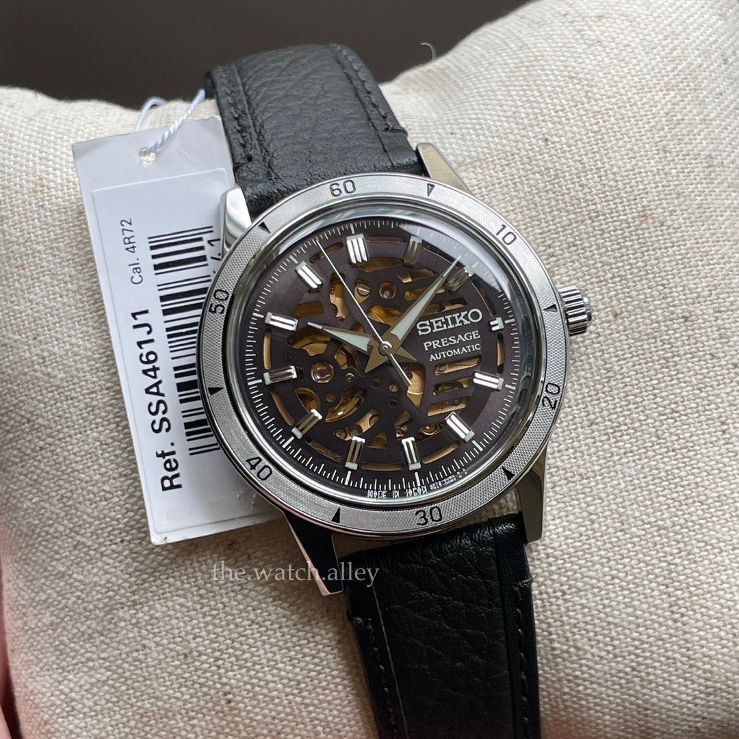 Seiko Presage - SSA461 / SSA461J1 Black Skeleton Dial - Style 60’s ...