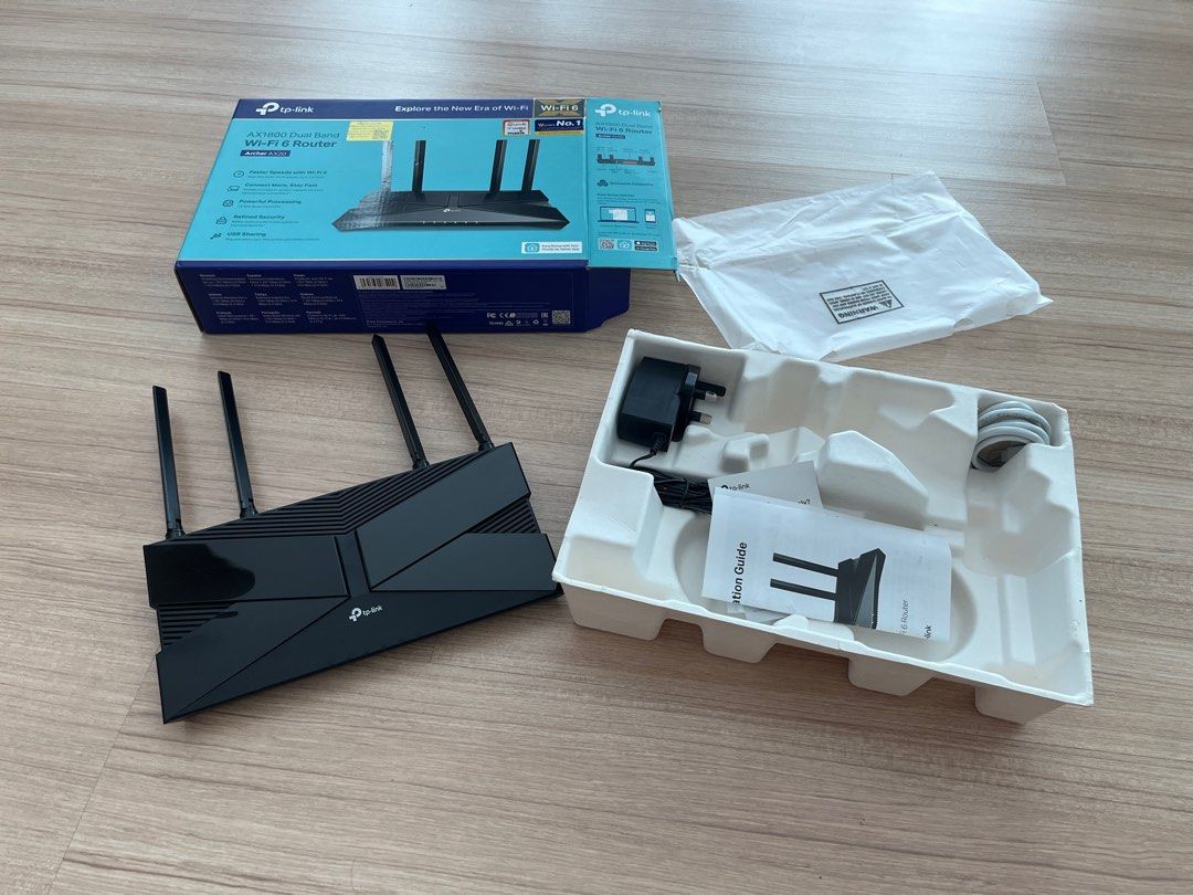 TP-Link AX1800 Dual Band WiFi 6 Router Archer AX20, Computers & Tech ...