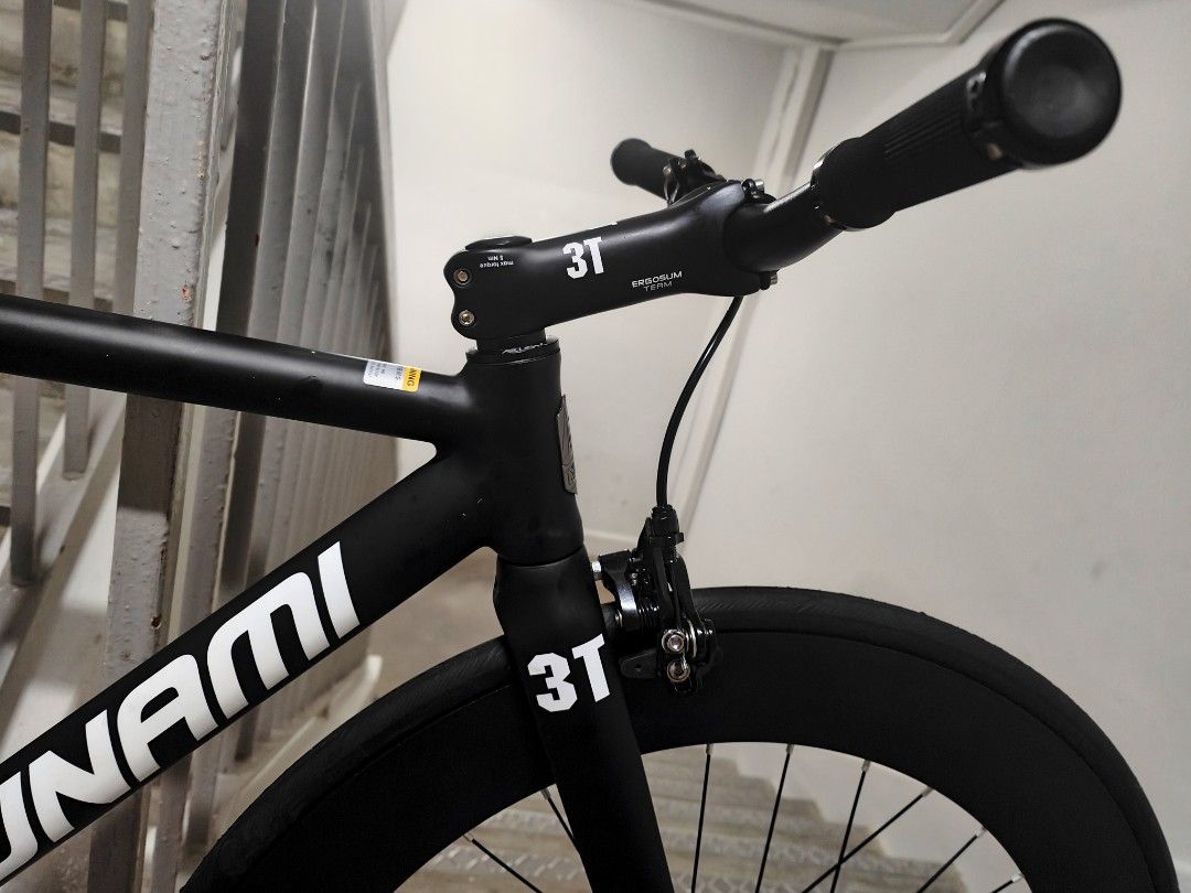 Tsunami SNM100 FB fixie fixed gear carbon road bike wts wtt, Sports ...