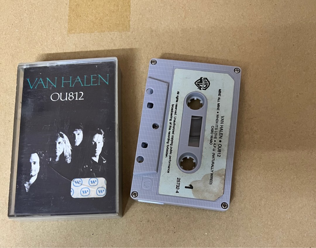 Van Halen OU812 rock heavy metal glam 80s 1st pressing cassette not ...