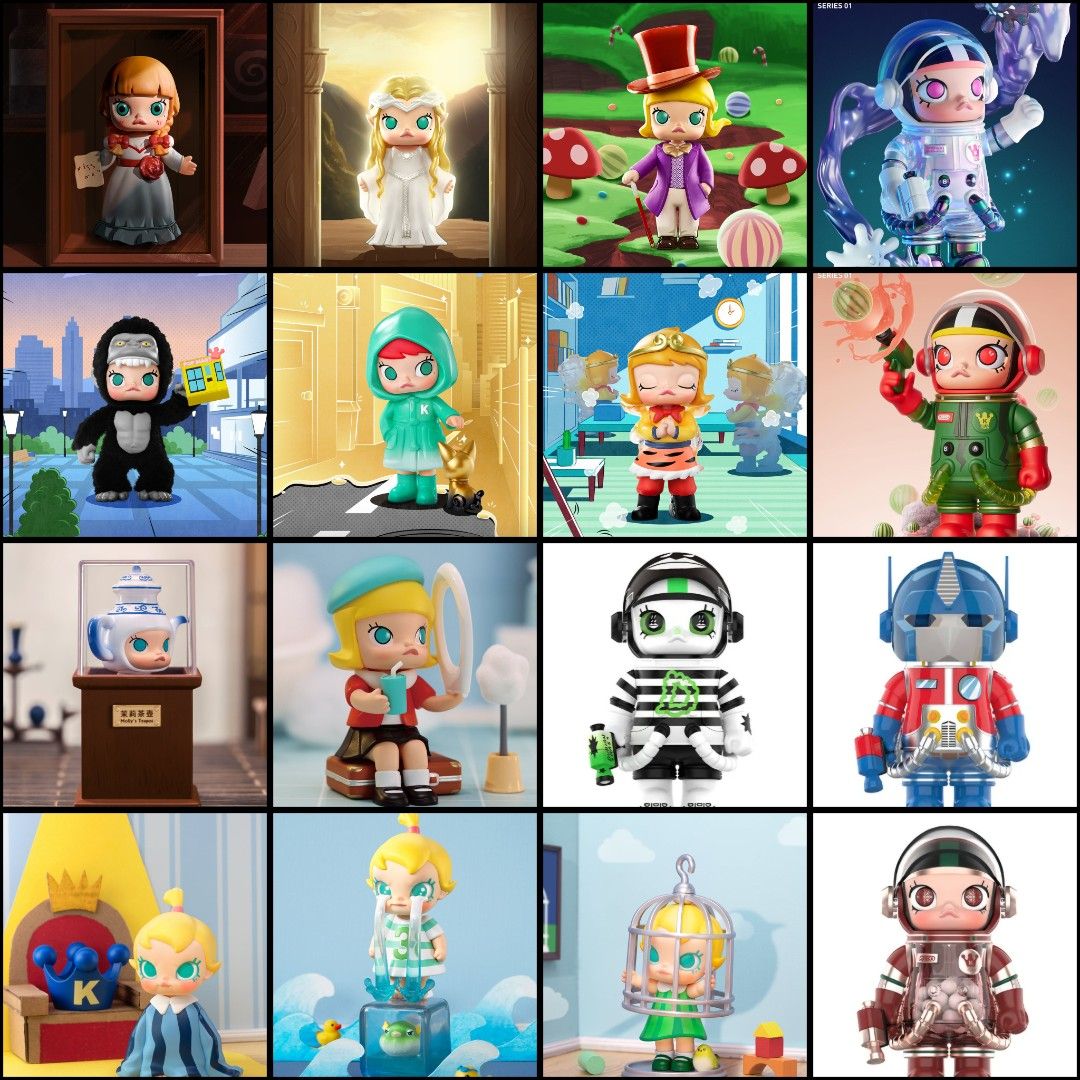 WTS Popmart Molly x Warner Bros. 100th Anni: Annabelle, Wonka, Lotr ...