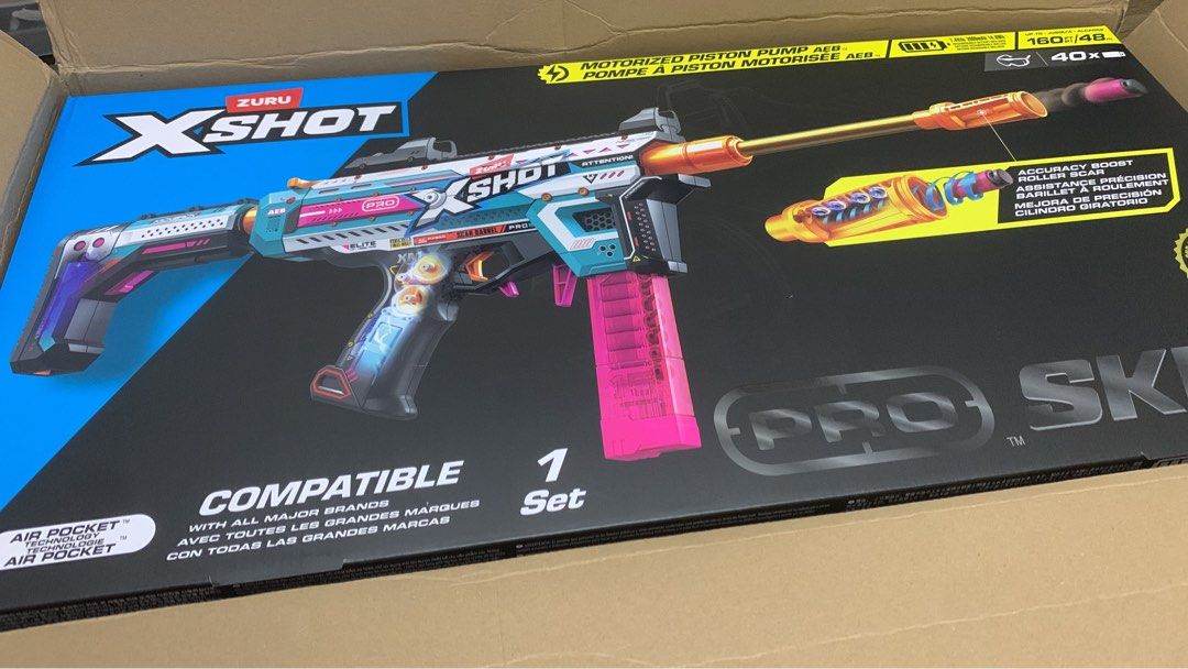 !SPF APPROVED! XShot Pro Motorized Piston Pump Blaster, Hobbies & Toys ...