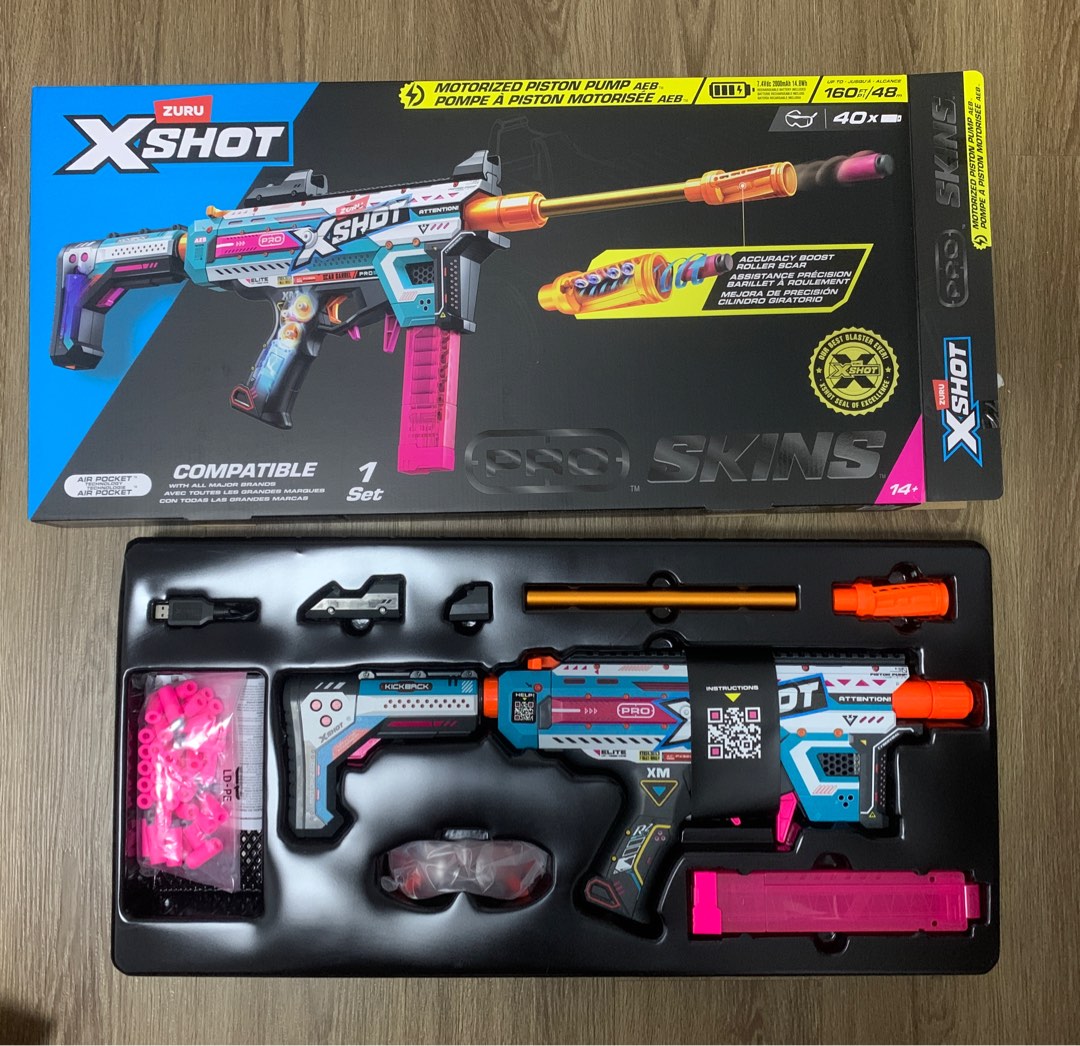 !SPF APPROVED! XShot Pro Motorized Piston Pump Blaster, Hobbies & Toys ...