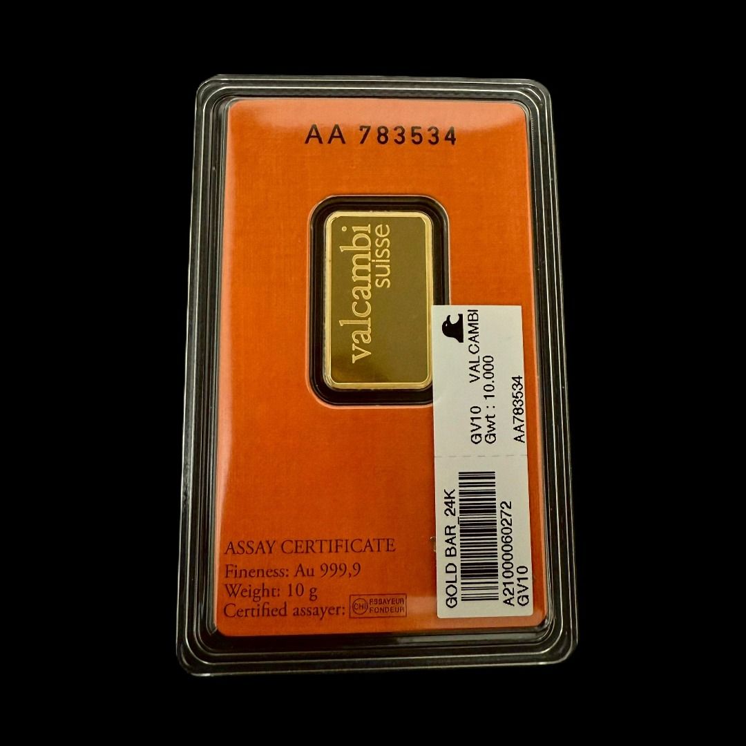 10 grams Valcambi Gold Bullion Bar, Hobbies & Toys, Memorabilia ...