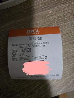 「鬼滅之刃」無限城篇 (IMAX版), 門票＆禮券, 活動門票 - Carousell