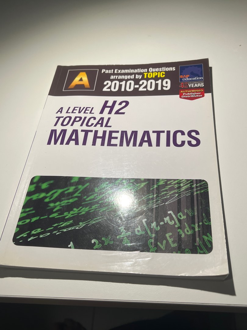 A Level H2 Topical Mathematics Textbook, Hobbies & Toys, Books ...