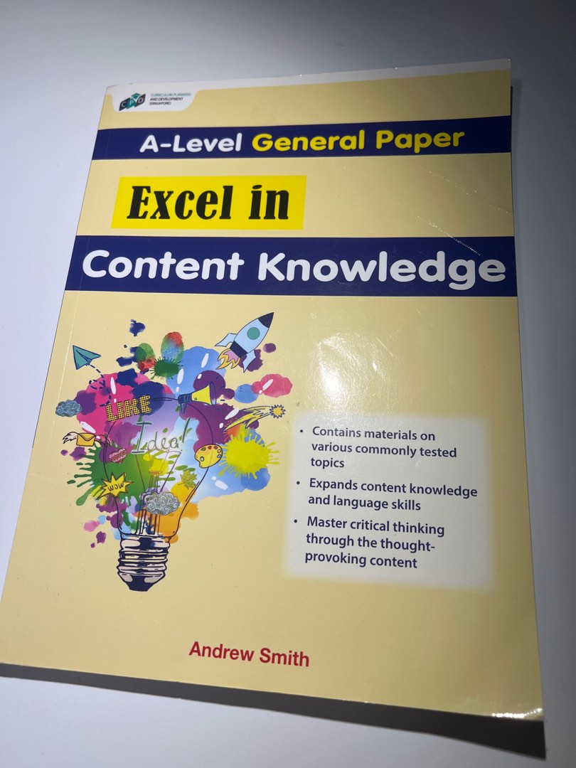 A-Level General Paper Excel in Content Knowledge, Hobbies & Toys, Books ...