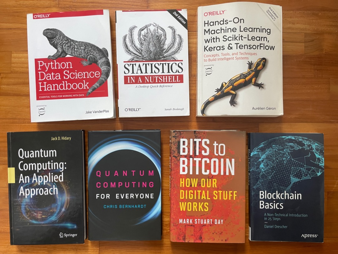 Assorted Technical Books - Data Science, Quantum Computing, Bitcoin ...