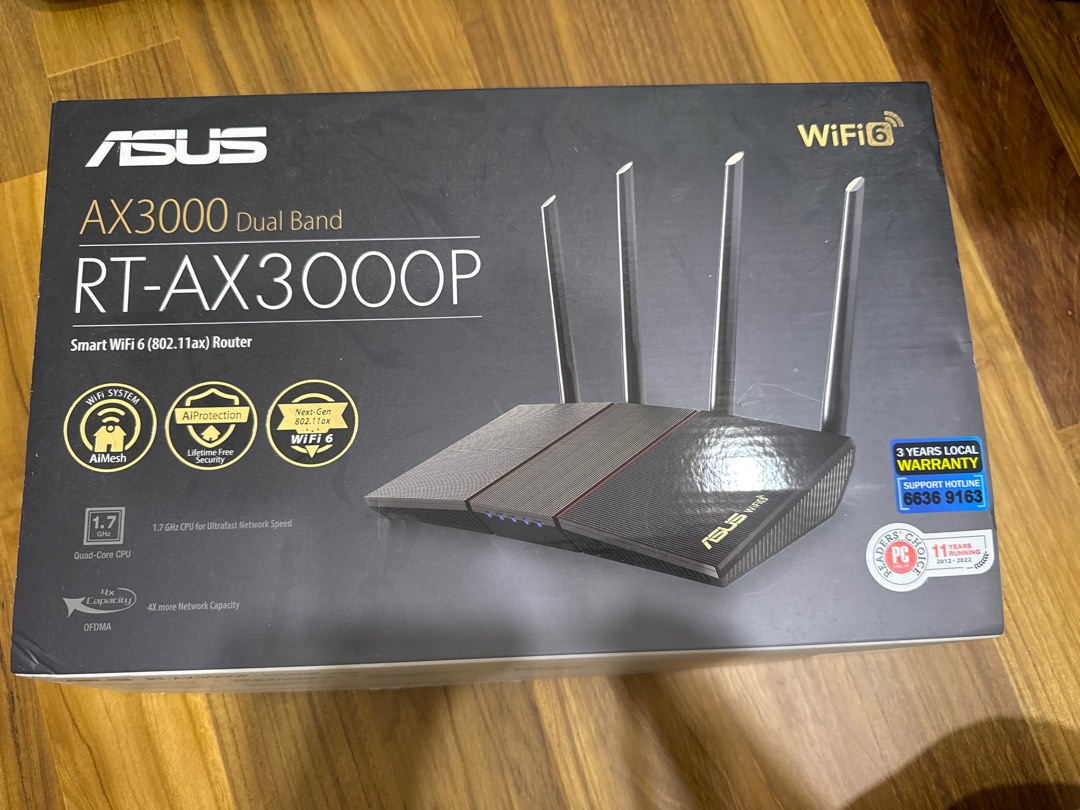 ASUS RT-AX3000P Dual Band WiFi 6 Router, Computers & Tech, Parts ...