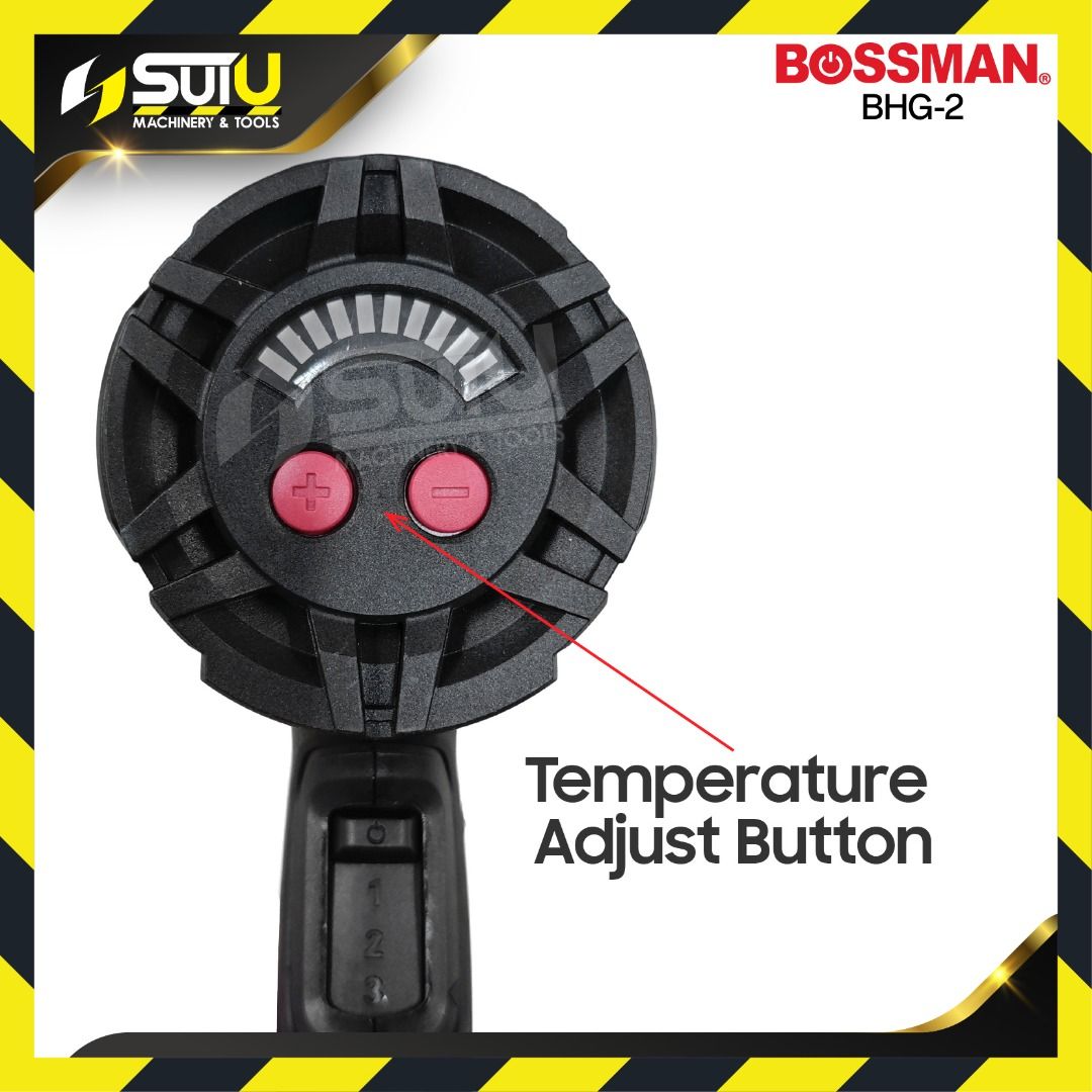 BOSSMAN BHG-2 / BHG2 Heat Gun / Hot Air Gun 2000W, Furniture & Home ...