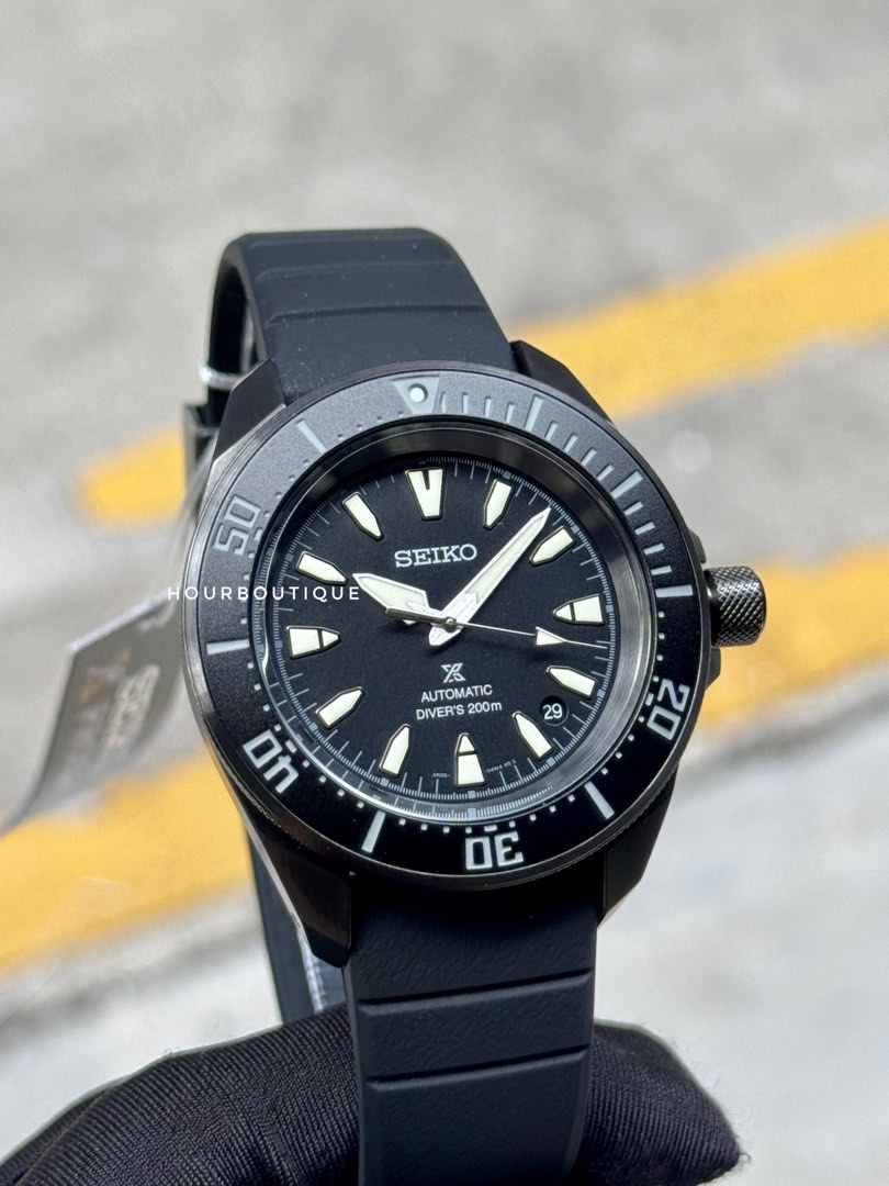 Brand New Seiko Prospex PVD Black Case Samurai Automatic Divers Watch ...