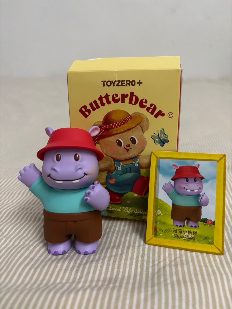 Butterbear The Sweet Life Series [Original from KKV] - Special Hippo Buddy, Hobbies & Toys, Toys ...