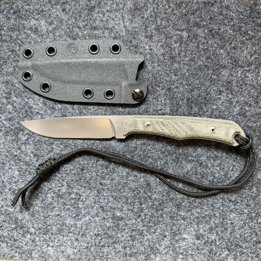 Chris Reeve Inyoni 3.78" Magnacut Black Micarta Fixed Blade Knife ...