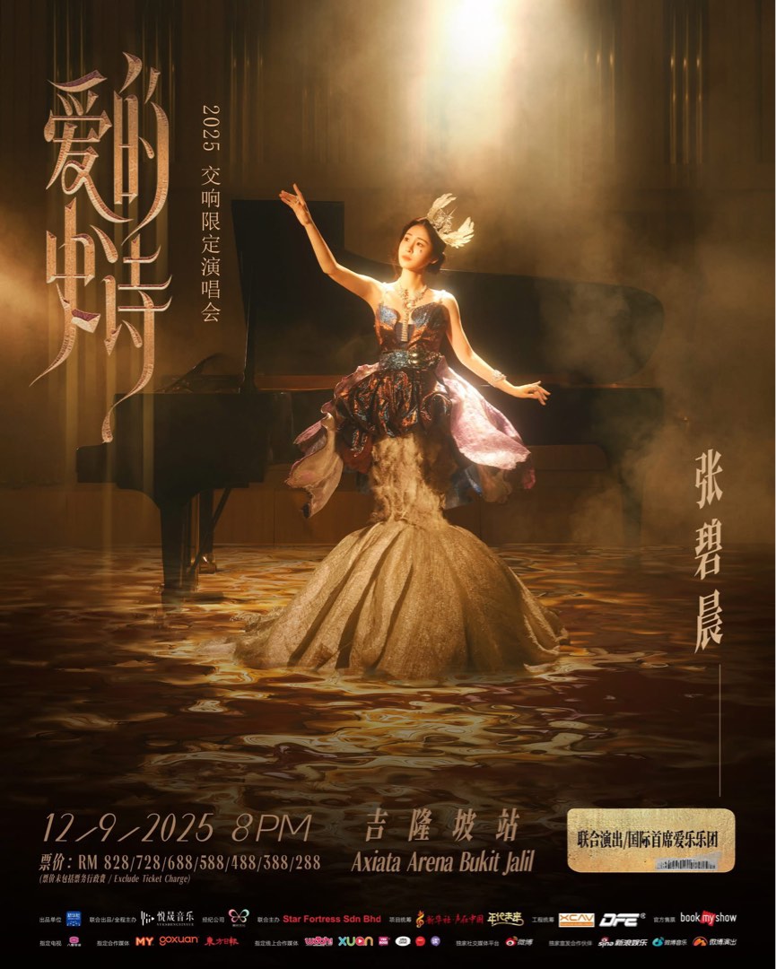 Diamond Zhang 张碧晨 VIP Front Row Concert Ticket 13/09, Tickets ...