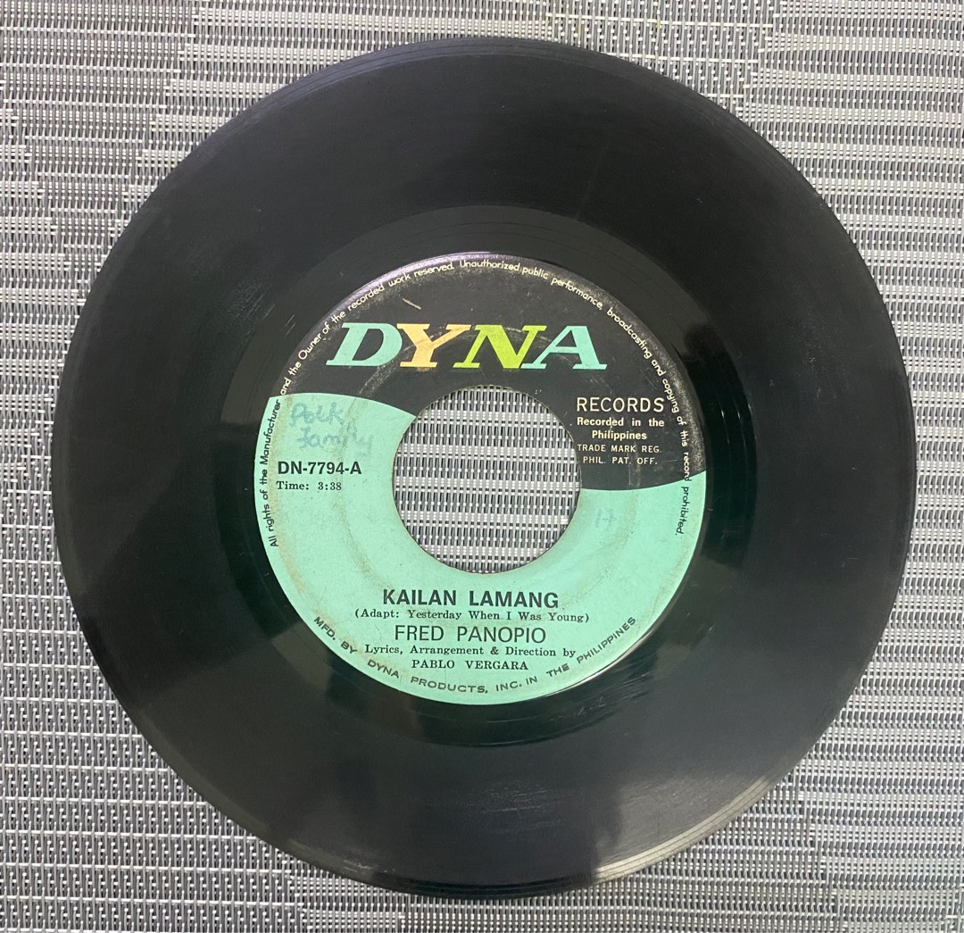Fred Panopio - Kailan Lamang / Oh, Hirang - Philippines OPM Original ...