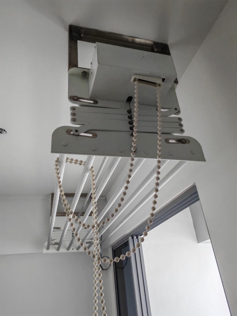 HDB BTO Ceiling Mounted Clothes Drying Rack, Furniture & Home Living ...
