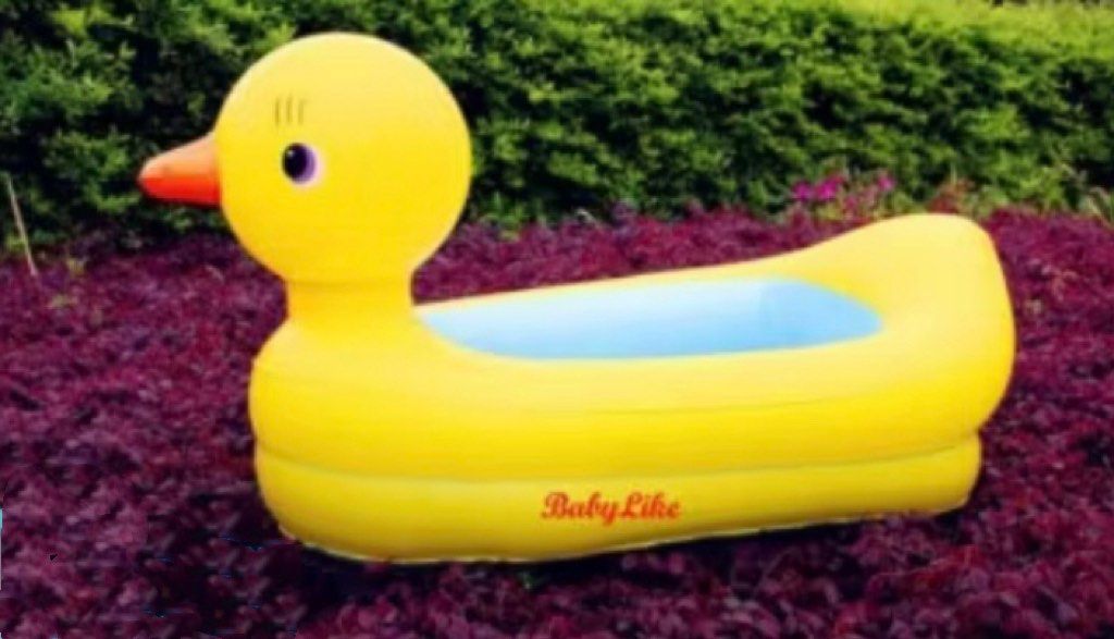 Inflatable Safety Duck Tub, Babies & Kids, Bathing & Changing, Bathtub ...